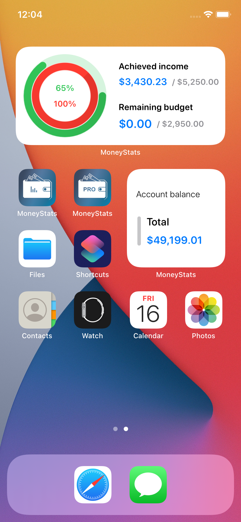 MoneyStats is ready for iOS 14 and iPhone 12! – MoneyStats by ttdeveloped
